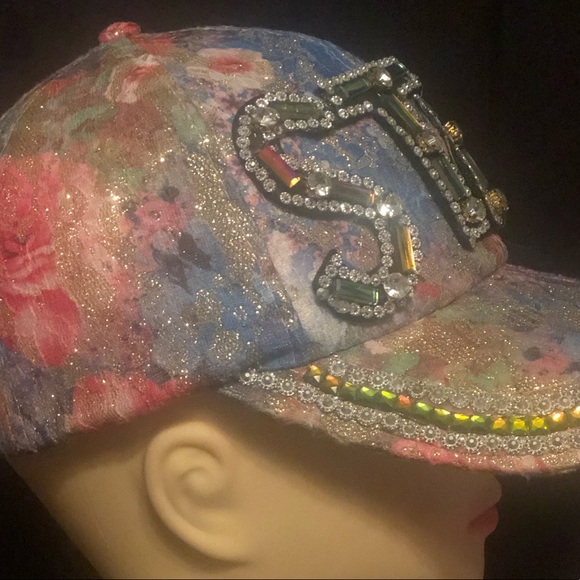 Accessories | Rhinestone Sequence Denim Star Fashion Cap | Poshmark